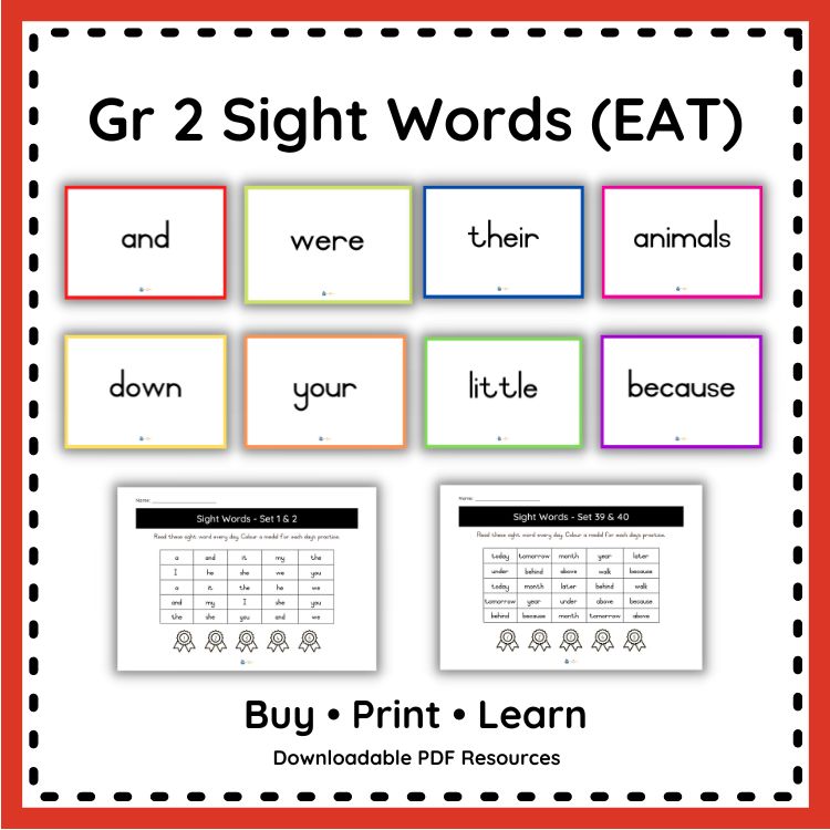 💥 Gr 2 Sight Words (EAT) 💥... - The Early Learning Toolbox | Facebook
