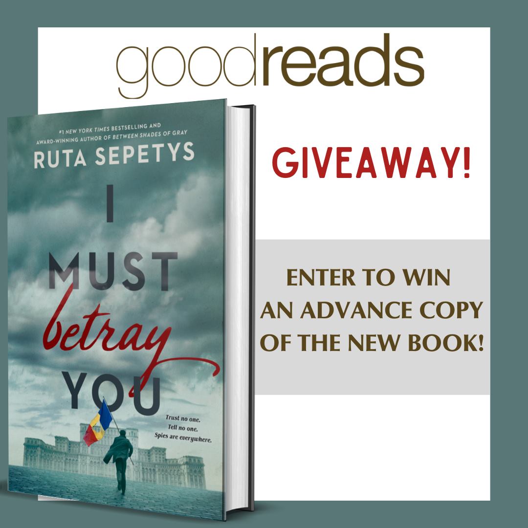 Ruta Sepetys - My new book, I MUST BETRAY YOU, will be... | Facebook