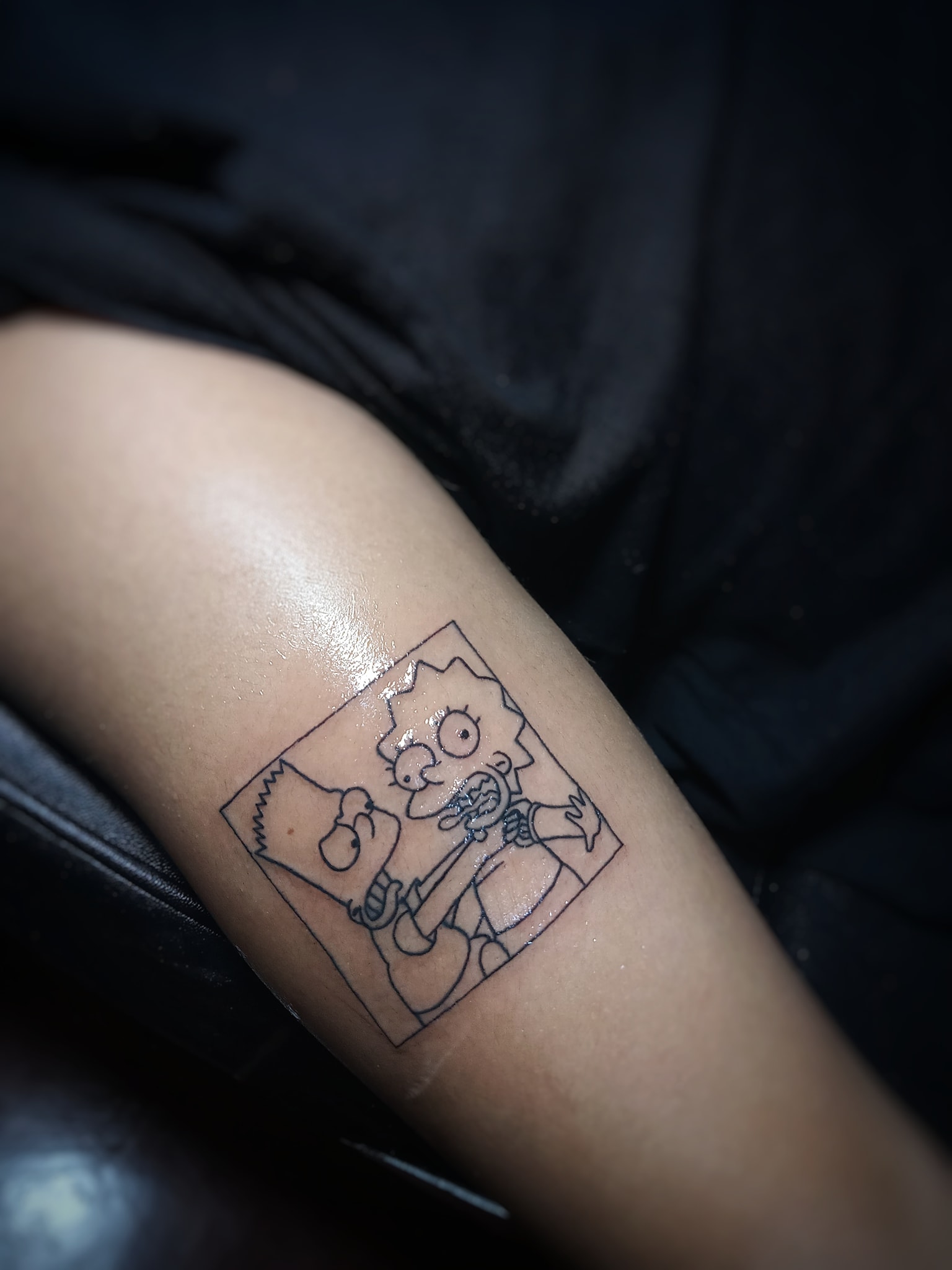 Bart Choking Lisa Tattoo Cartoon Undrgrnd Zshader Ink Facebook 8164