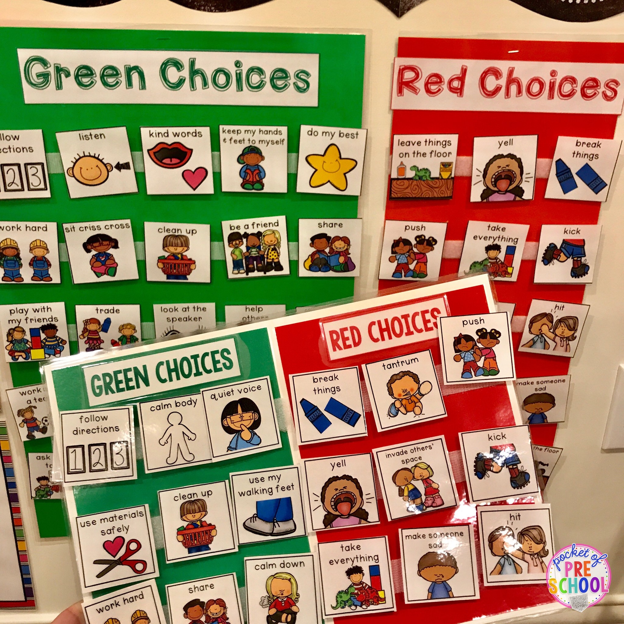 Pocket of Preschool - What a GAME CHANGER! Green and red choices will ...