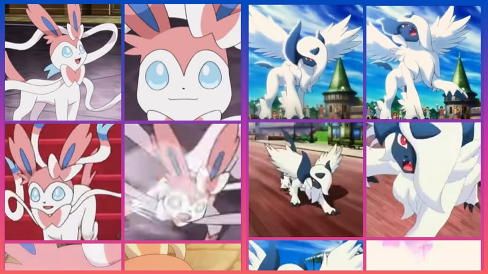 🎀🐰💗sylveon And Absol🎎🌌☄