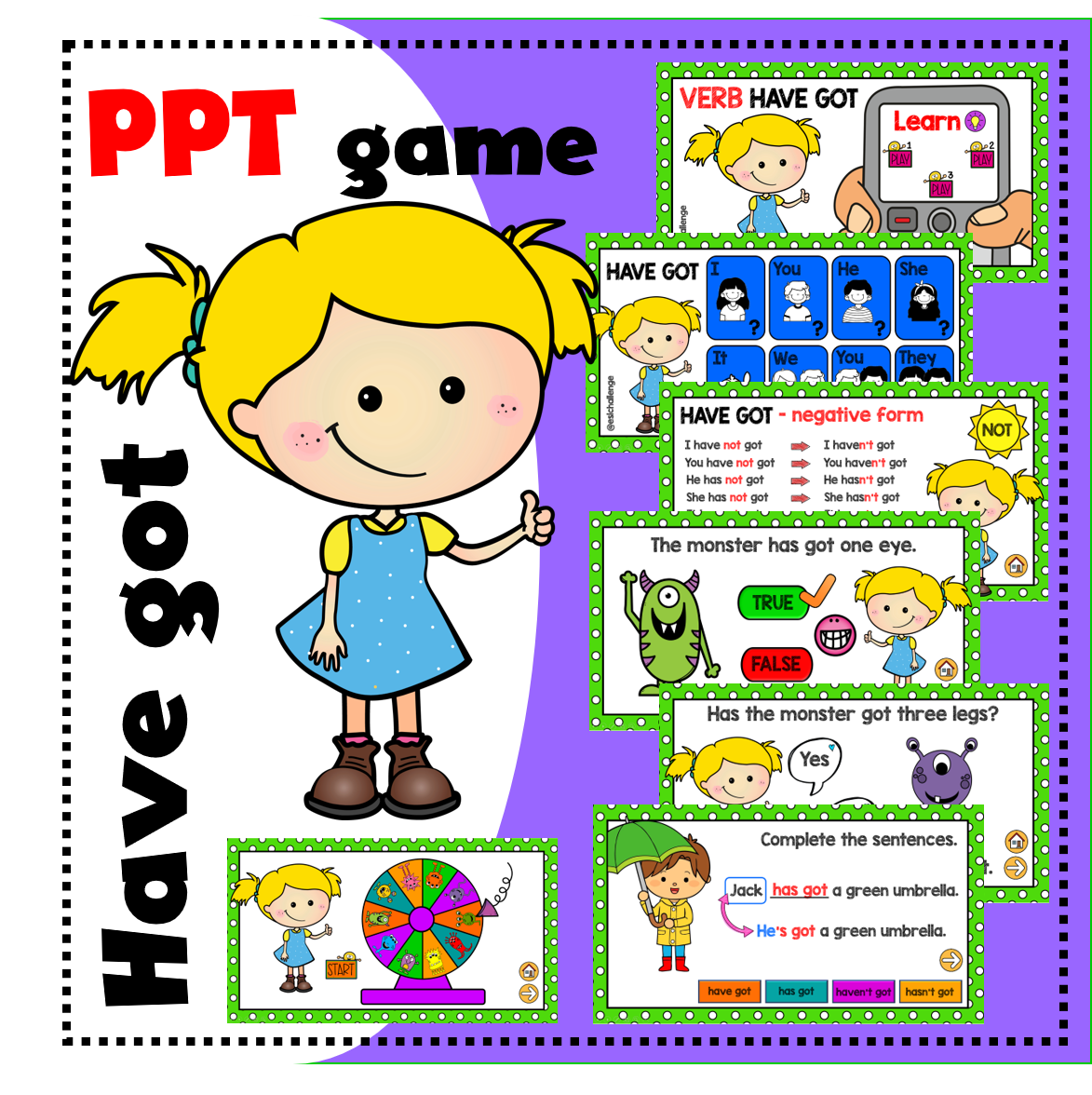 Eslchallenge - NEW!!! Verb Have Got - Powerpoint game at... | Facebook