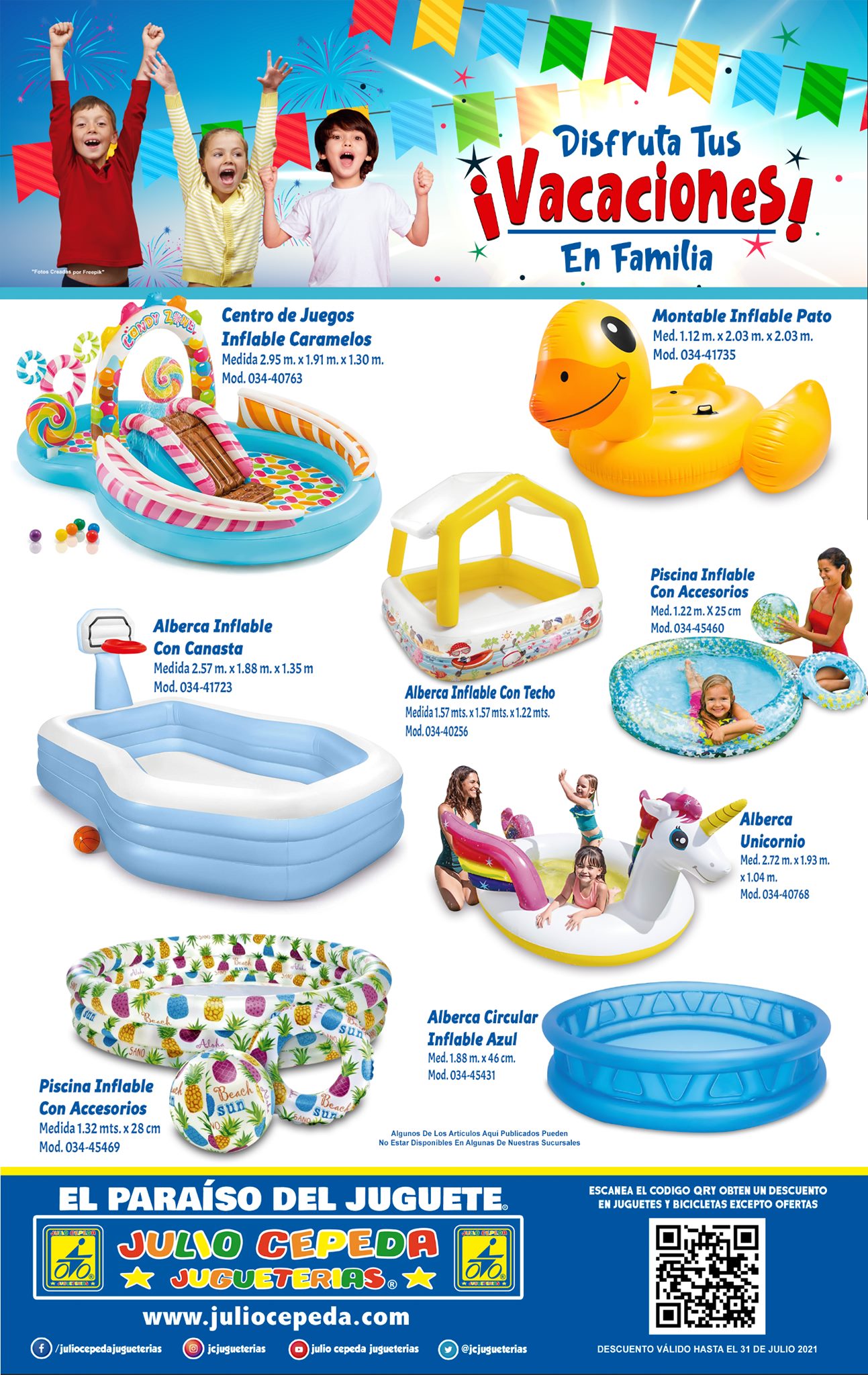 💦 ¡¡disfruta Tus Vacaciones En Julio Cepeda Jugueterias Facebook
