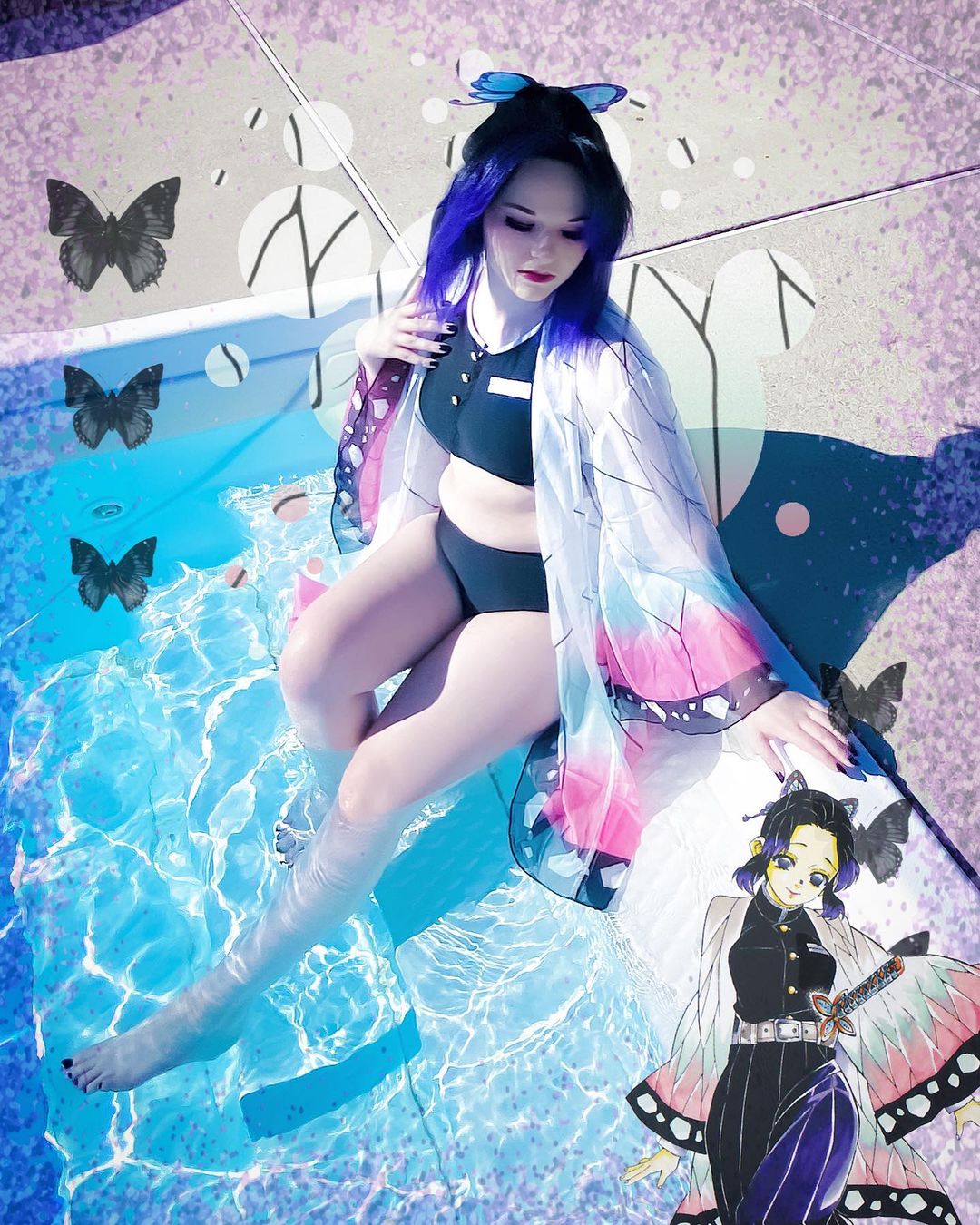 Miccostumes Shinobu Uniform Swimsuit Cosplayer
