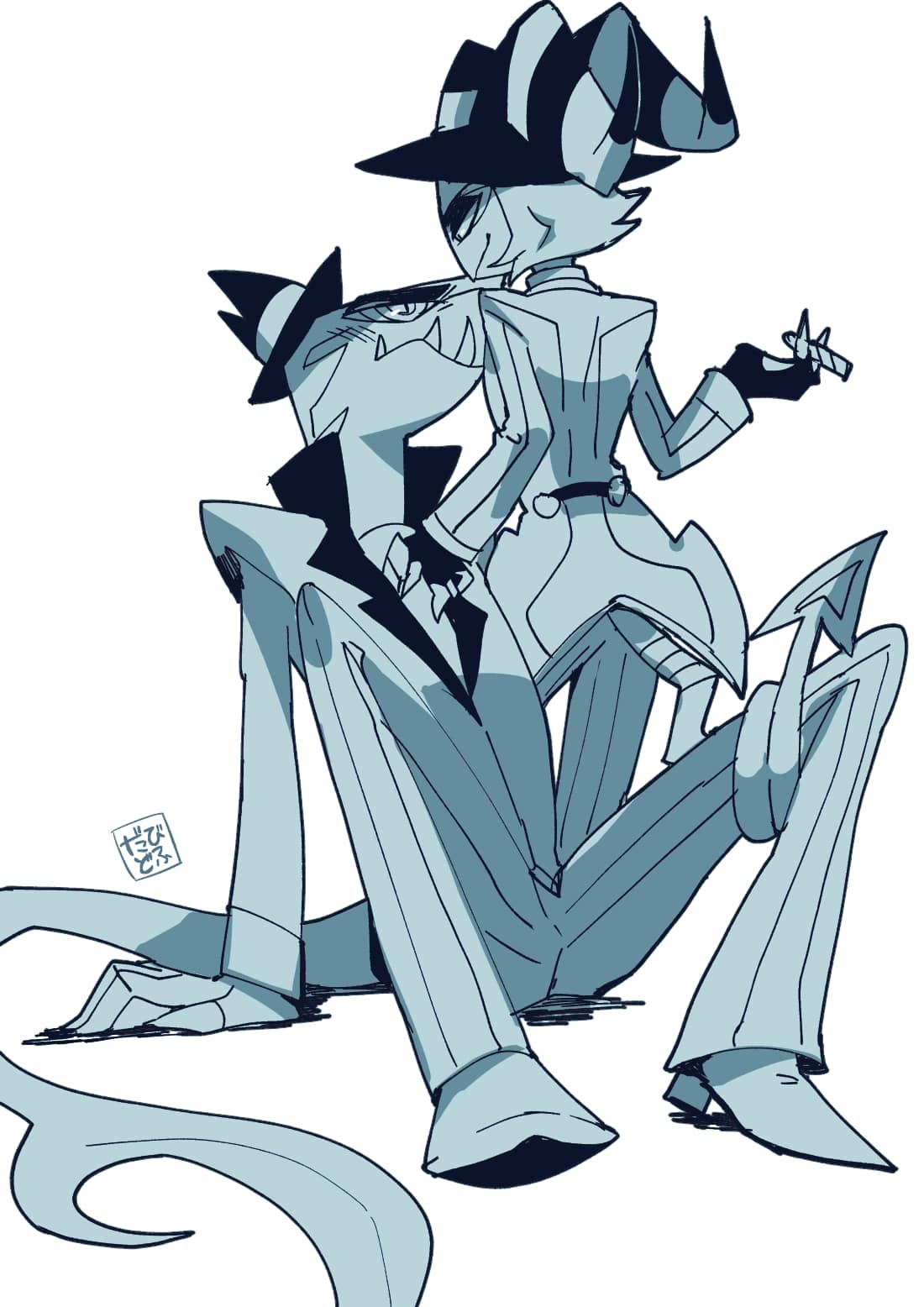 Crimson And Alessio Helluva Boss Hazbin Hotel Inferno 0589