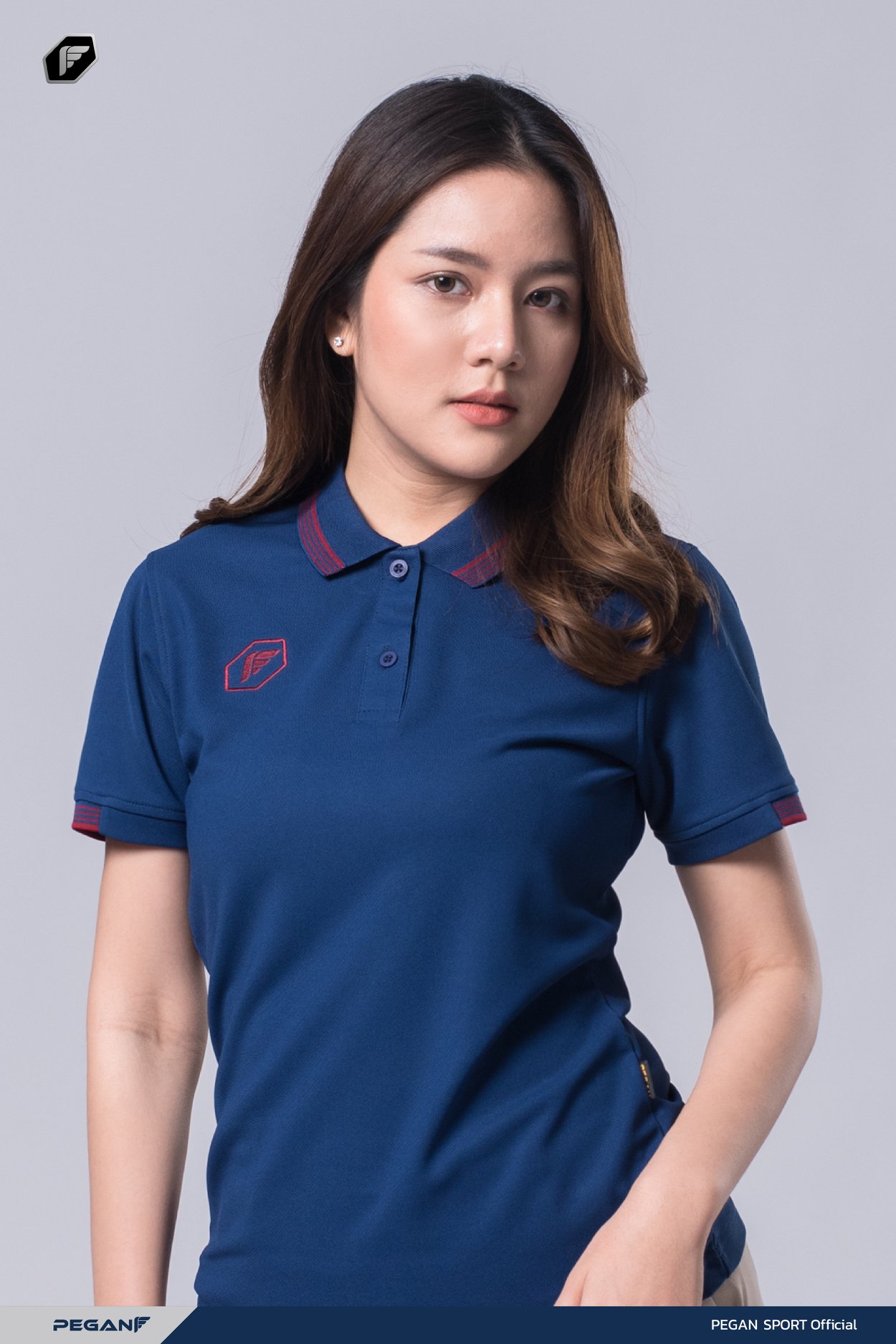 เสื้อโปโลเนื้อผ้าไมโครจูติ Pegan Sport Official Facebook 4045