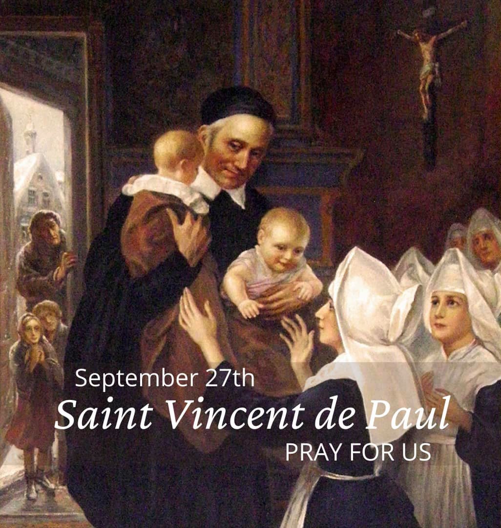 Catholic - Saint of the Day | September 27th Memorial of Saint Vincent ...