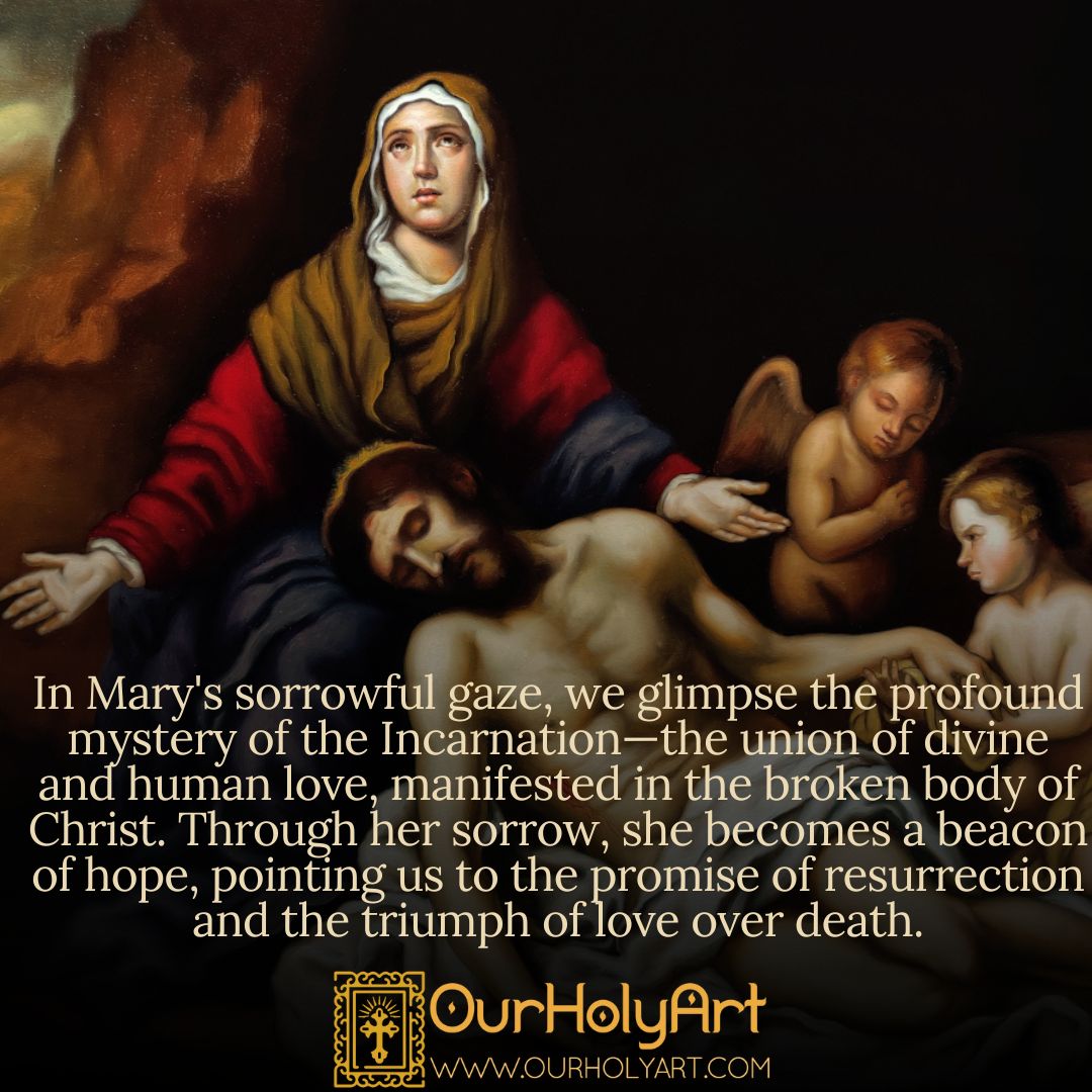 Our Holy Art - 🌟 Contemplating Holy Saturday: Mary Holding...