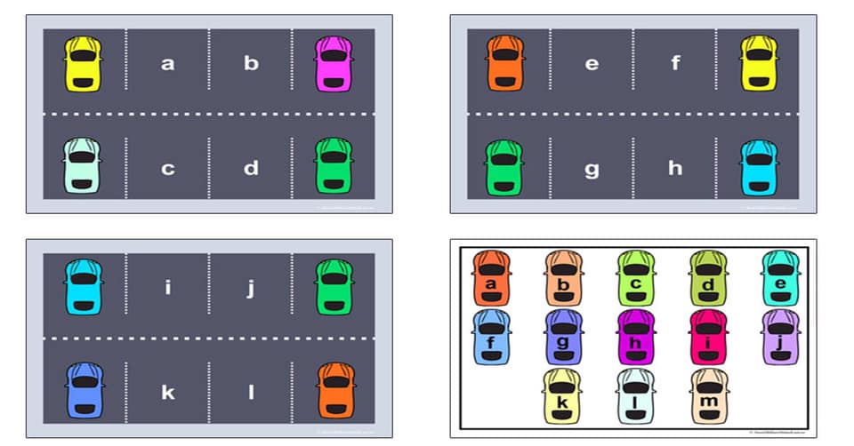 Free Alphabet Parking Match... - Aussie Childcare Network