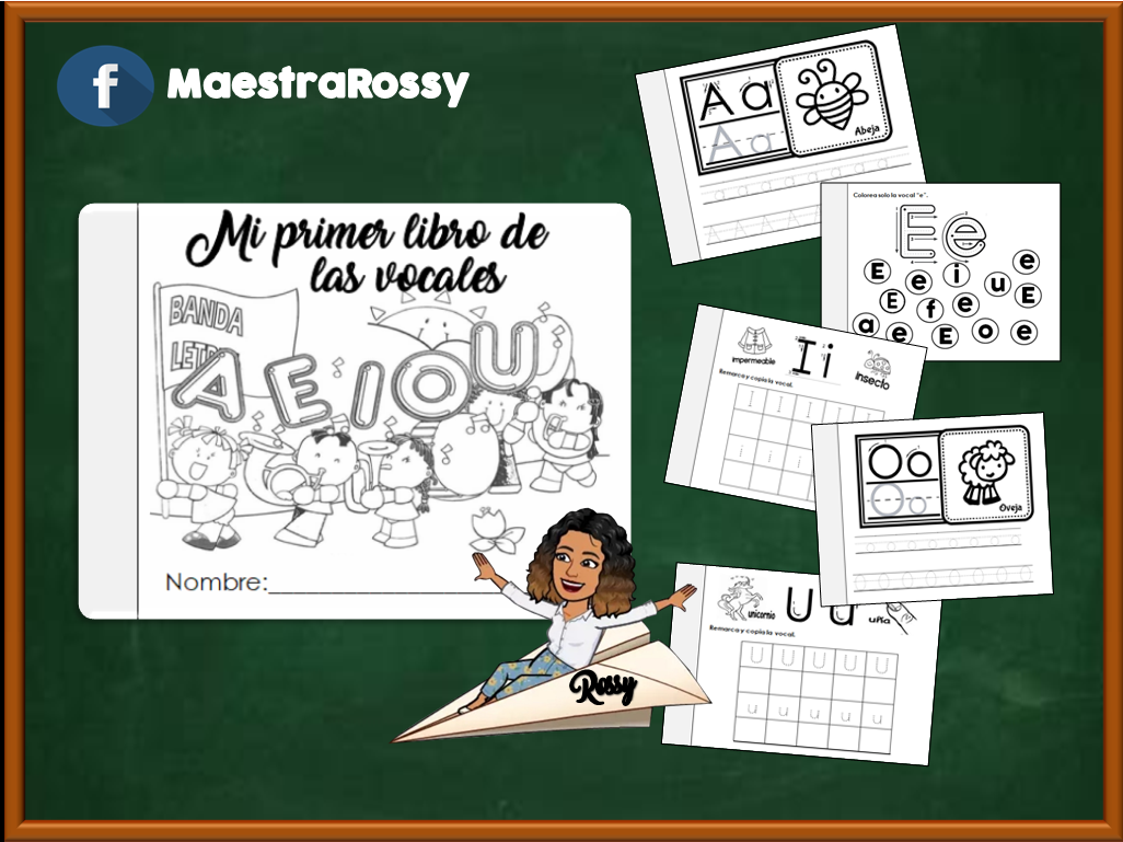 Maestra Rossy - "Mi primer libro de vocales" a $10...