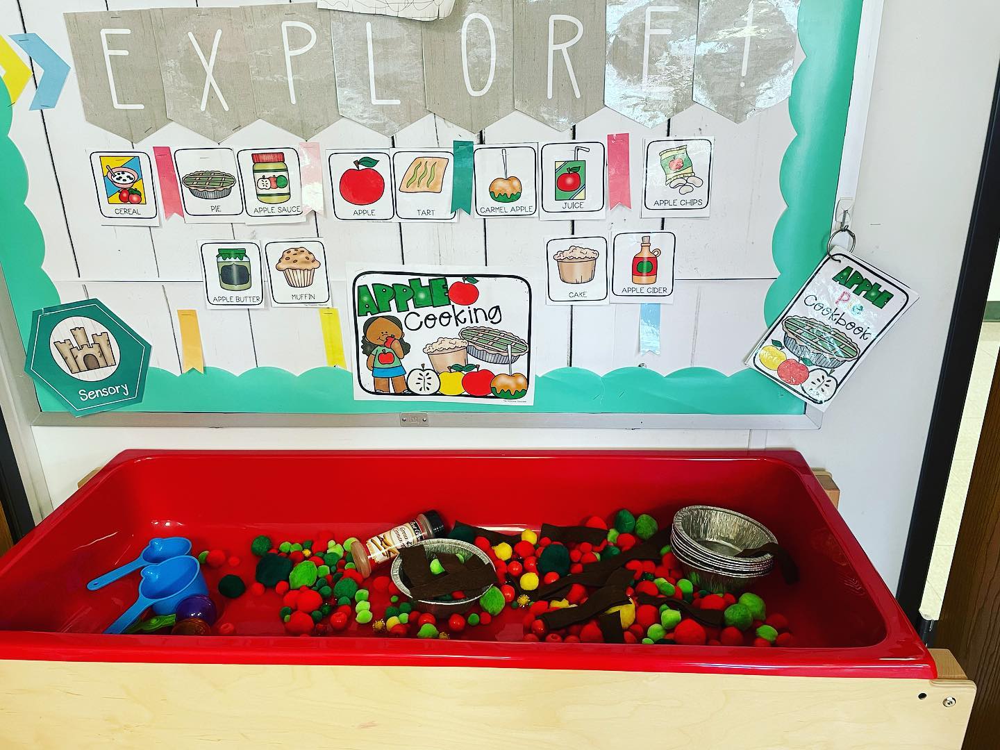 Apple pie baking sensory table!... - The Proactive Classroom