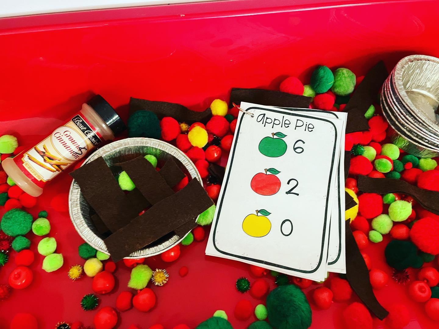 Apple pie baking sensory table!... - The Proactive Classroom
