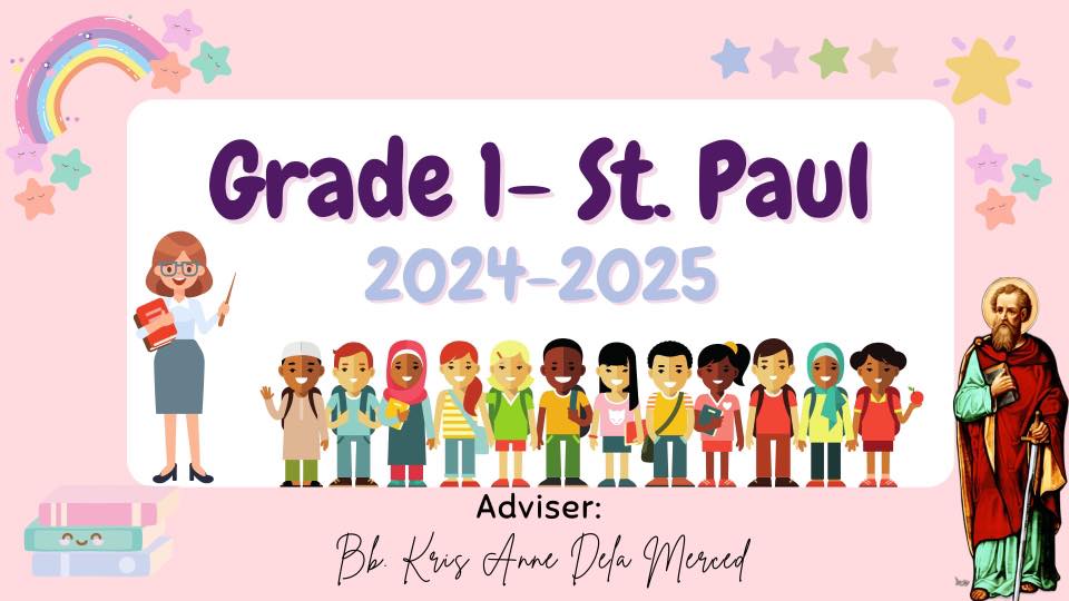 Grade 1- St. Paul 2024-2025 | Facebook