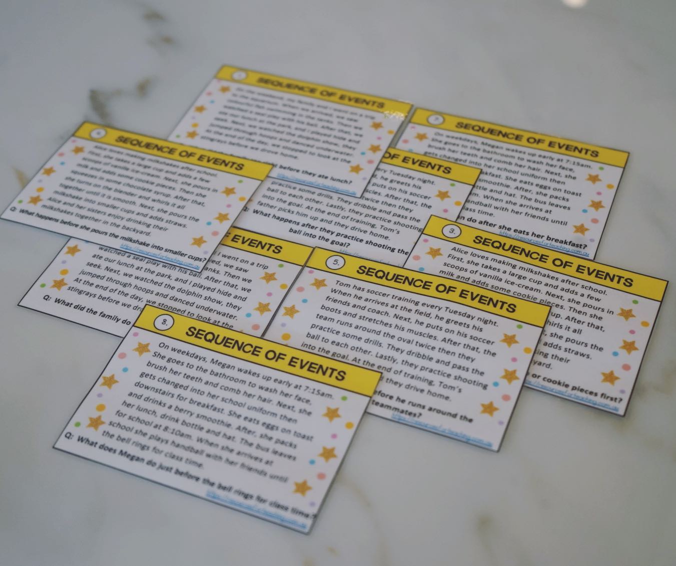 Sequencing Task Cards: Includes... - Resources for Teaching | Facebook