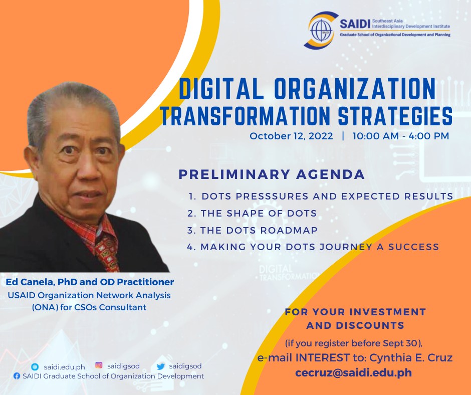 Saidi Is Inviting You For A Webinar Program Digital Organization 3283