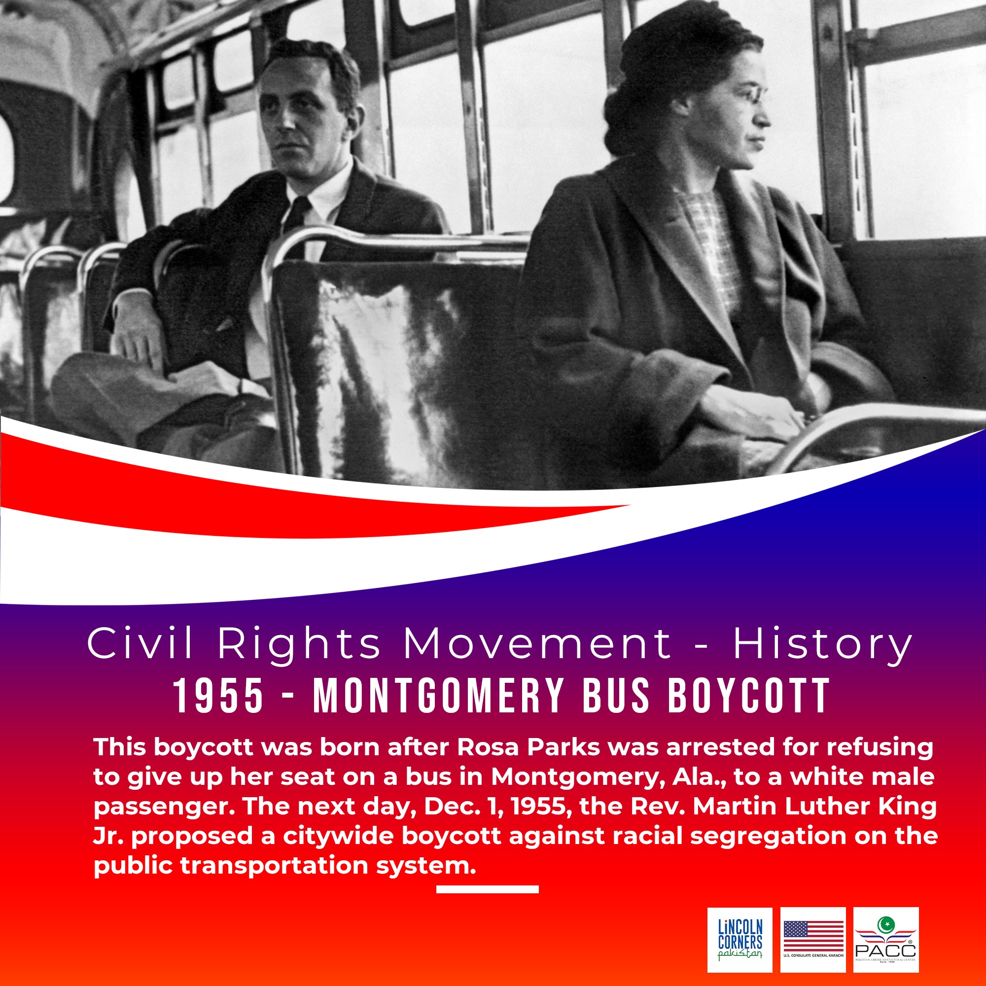 The Montgomery Bus Boycott was the... - Lincoln Corners Sindh | Facebook
