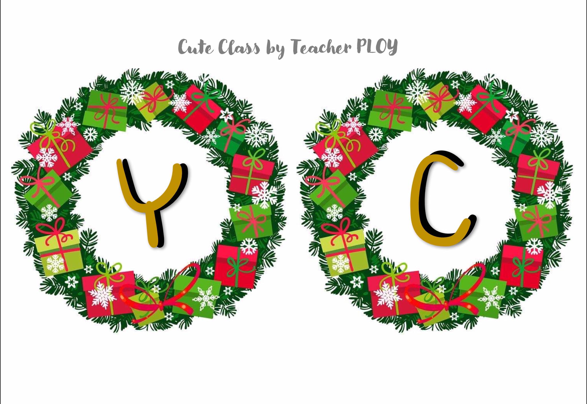 Cute Class - Freebie “ MERRY CHRISTMAS” Banner Ver.03 by... | Facebook
