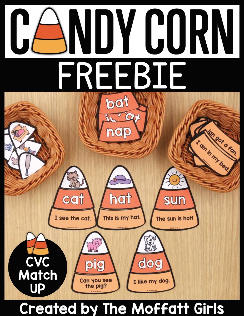 🚨FREEBIE ALERT! 🚨Candy Corn CVC Match... - The Moffatt Girls | Facebook