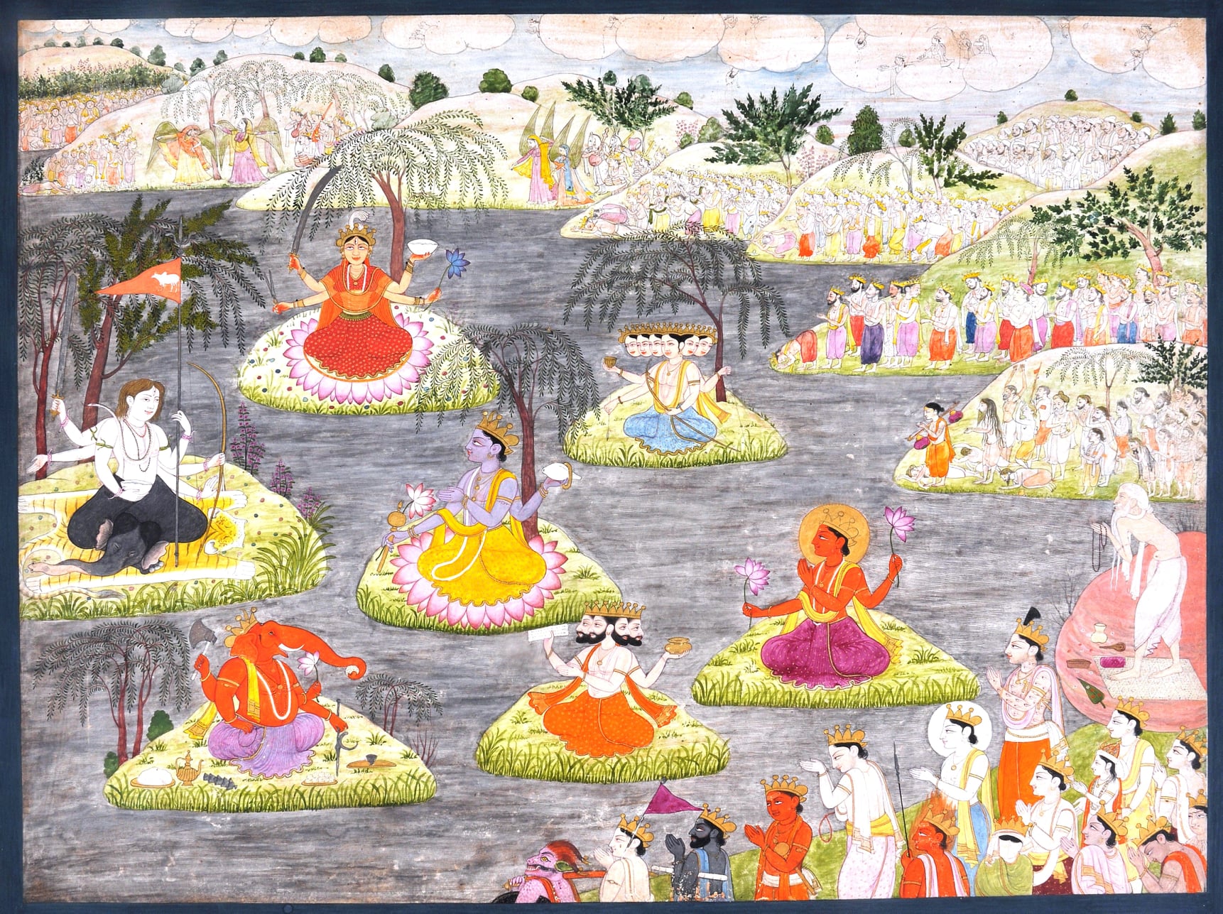 National Museum, New Delhi - This miniature renders the Skanda Purana ...