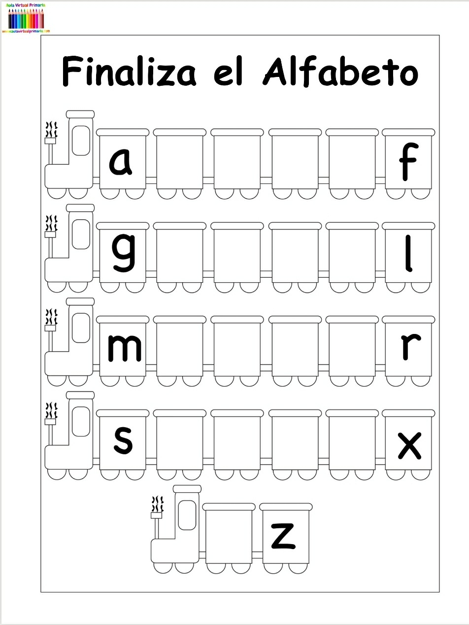 Fichas Para Completar El Alfabeto... - Dinamicas y Juegos