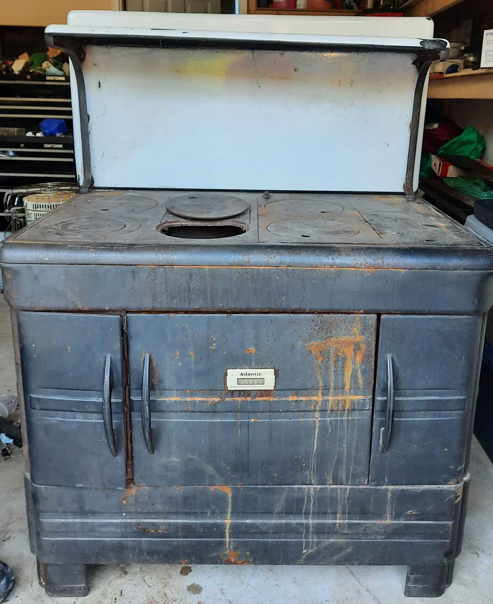 Portland Stove Foundry Atlantic Cast Iron Wood Cook Stove Stoves
