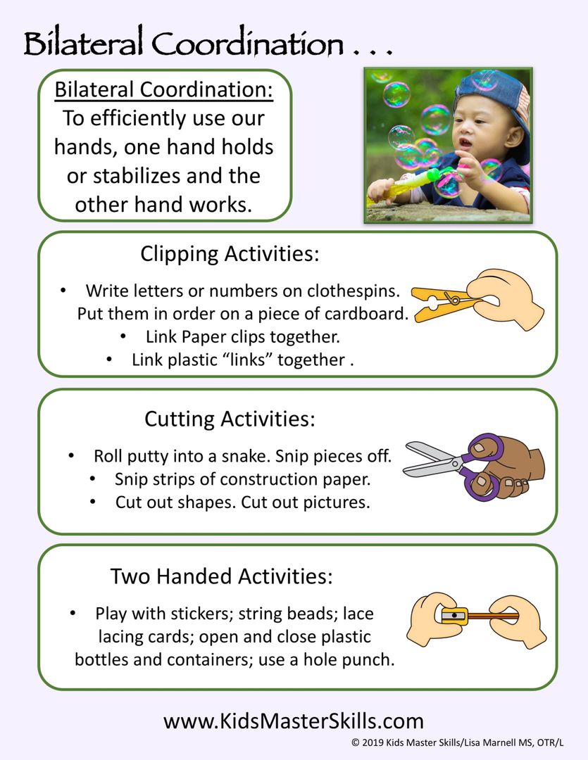 Kids - Did you know that bilateral coordination is one of the five ...