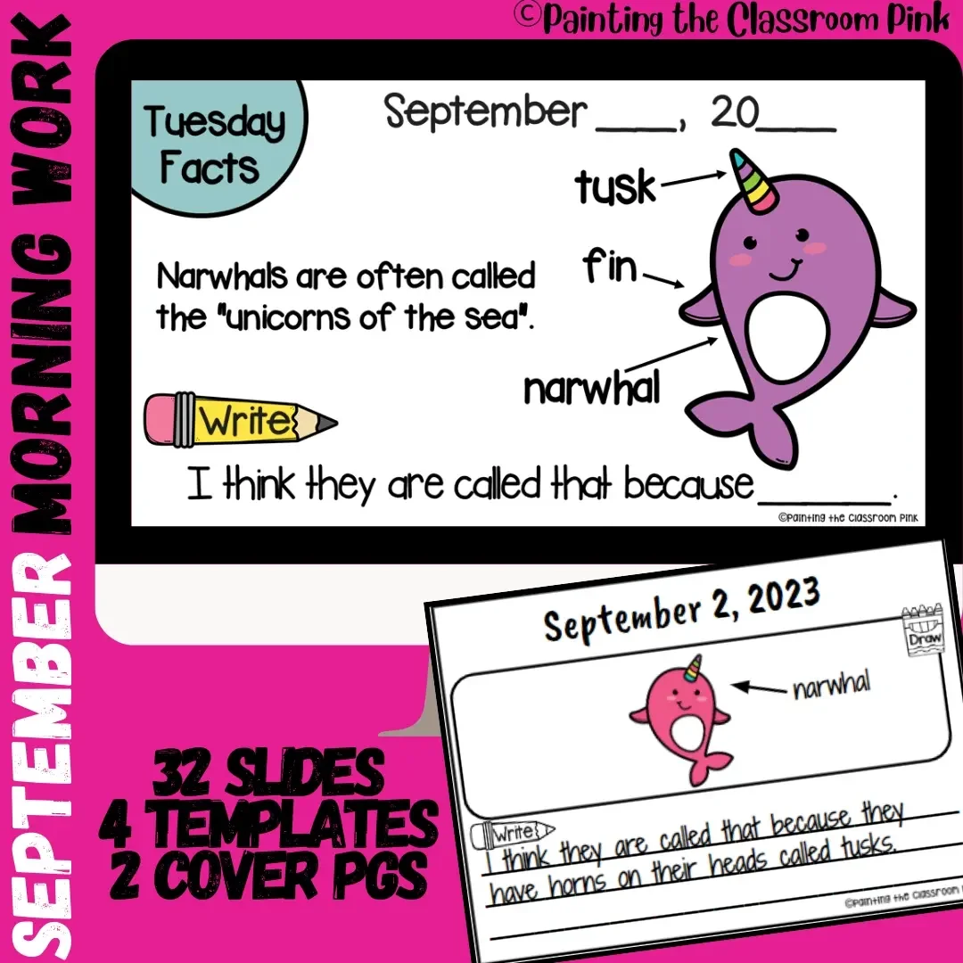 Painting - September morning work slides and templates! # ...