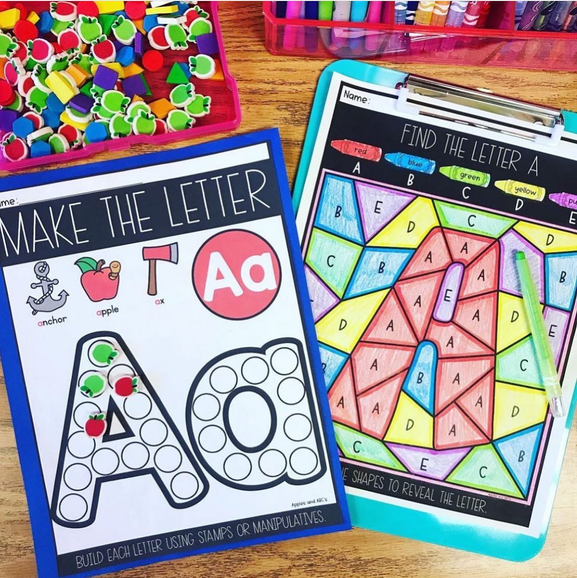 ️Letter Practice ️ Here are two... - Apples and ABC's