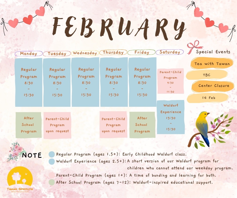 Tawan - Here's our February 2025 calendar for parents to plan your ...