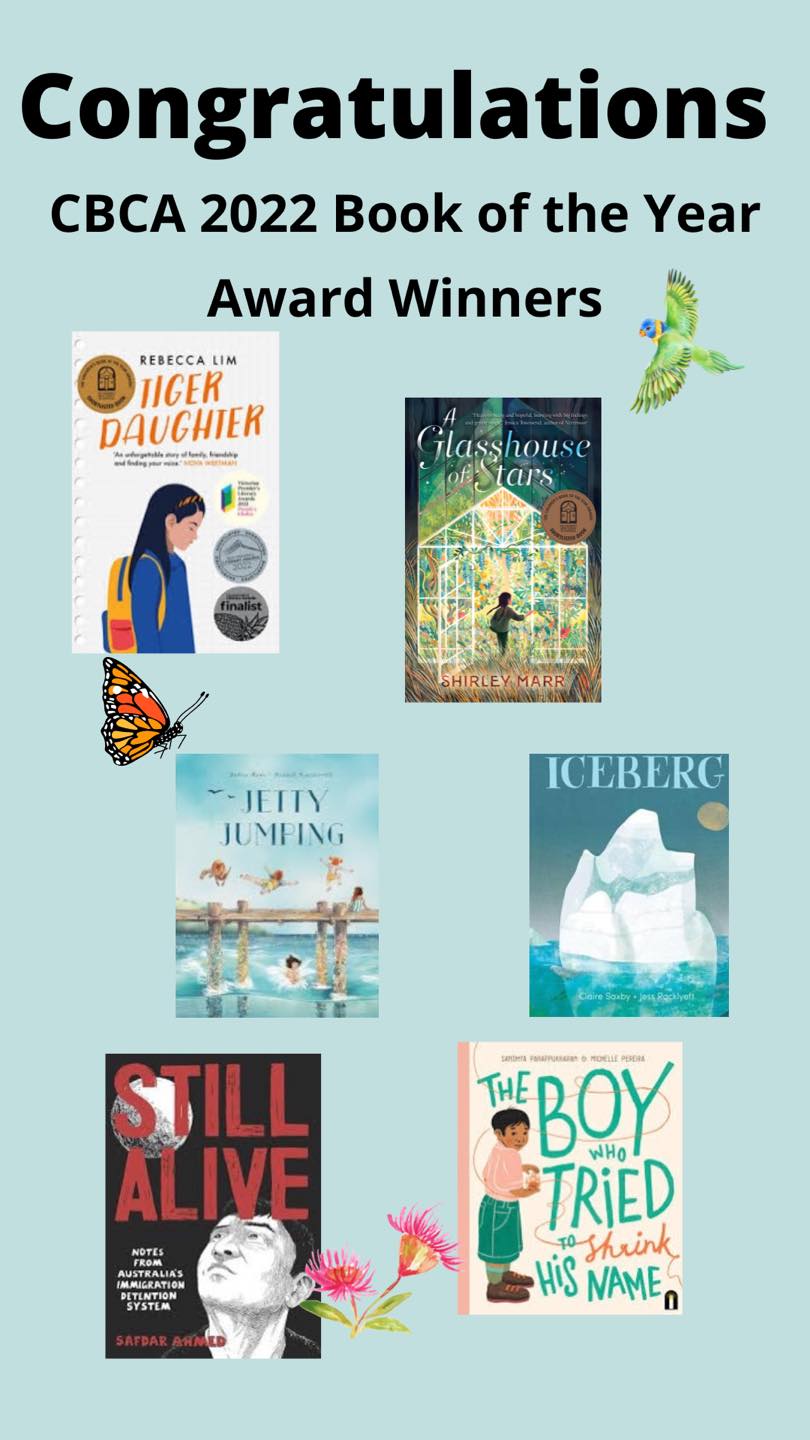 Not Just Books - Congratulations to the CBCA 2022 Winners...