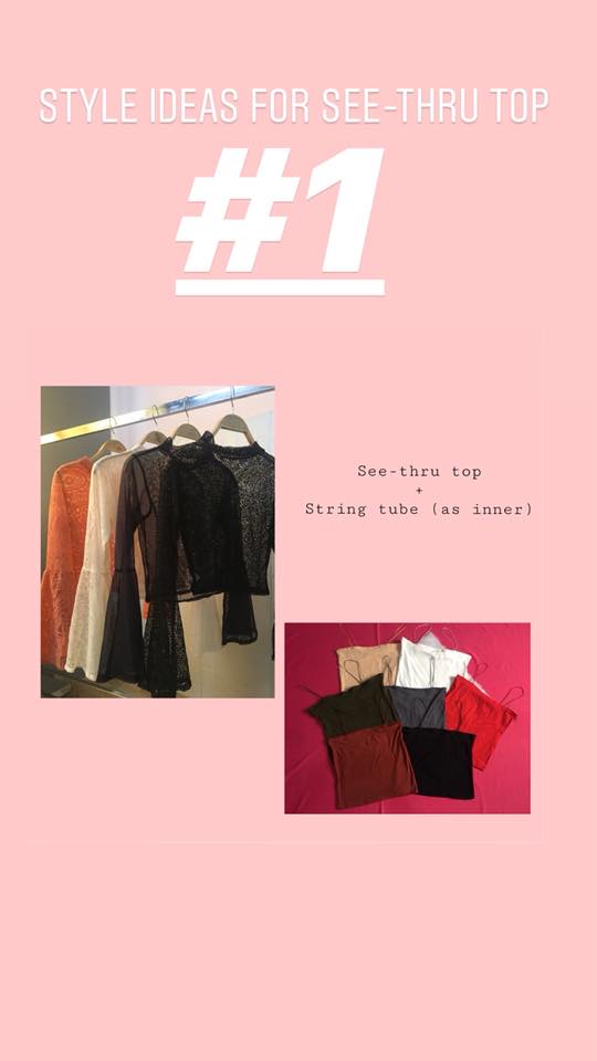 Tiangge How To Style Your See Thru Top Check This Out