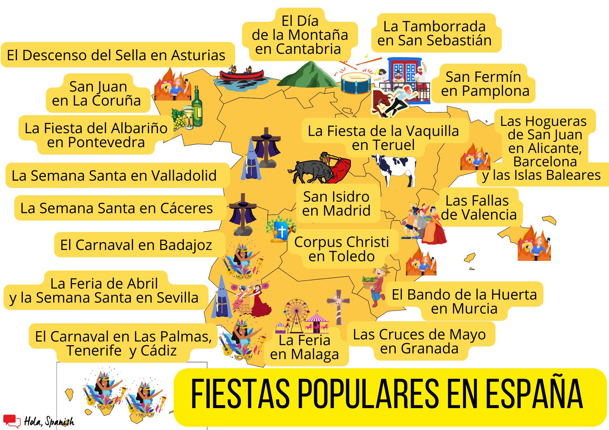 ¿Qué fiestas y tradiciones españolas... - Hola Spanish Online | Facebook