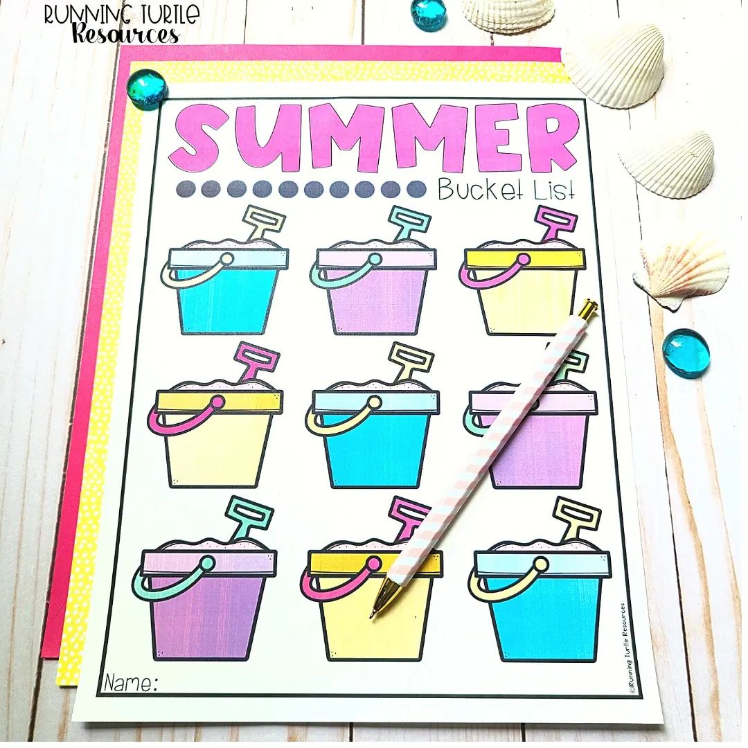 🏖 Summer Bucket List Freebie 🏖... - Running Turtle Resources