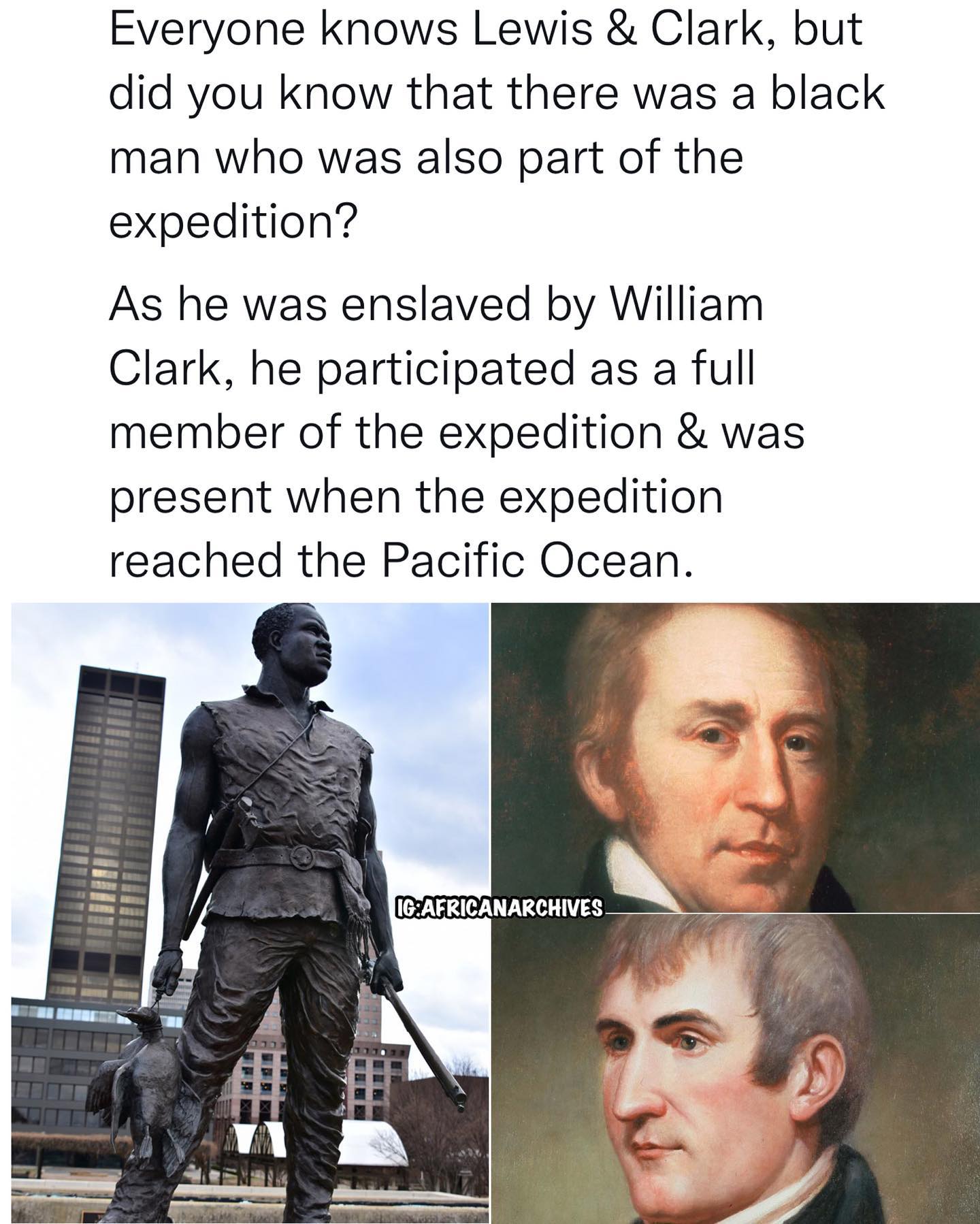 African - Everyone knows Lewis & Clark, but did you know that there was ...