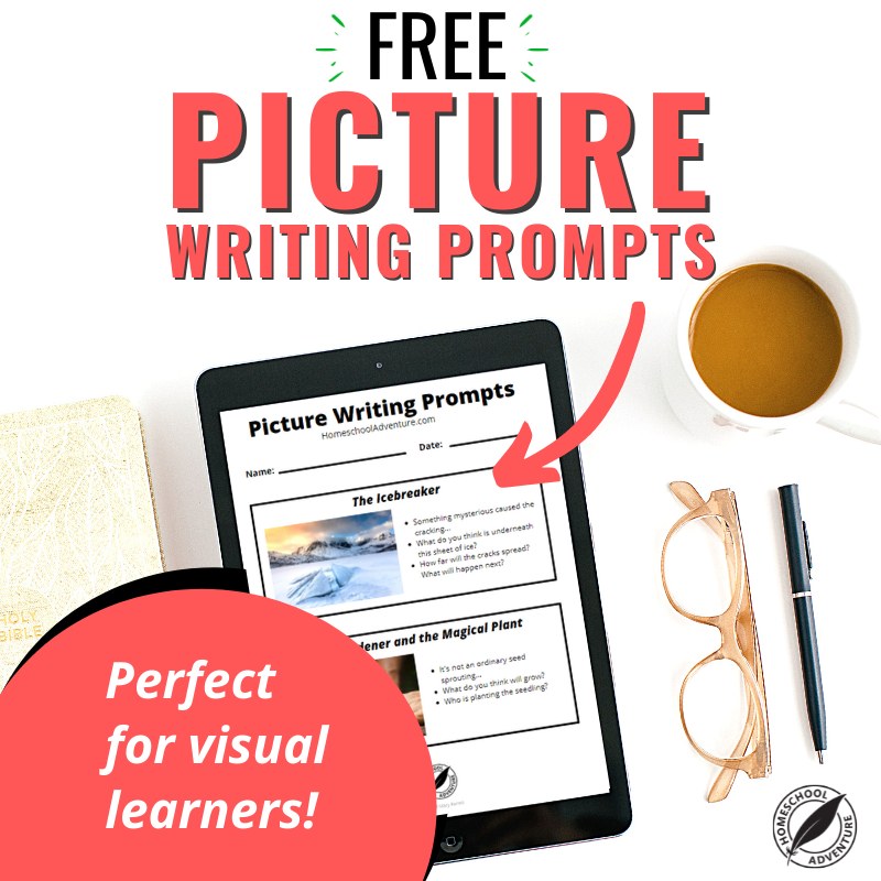 Homeschool - FREE PICTURE-WRITING PROMPTS! https://homeschooladventure ...