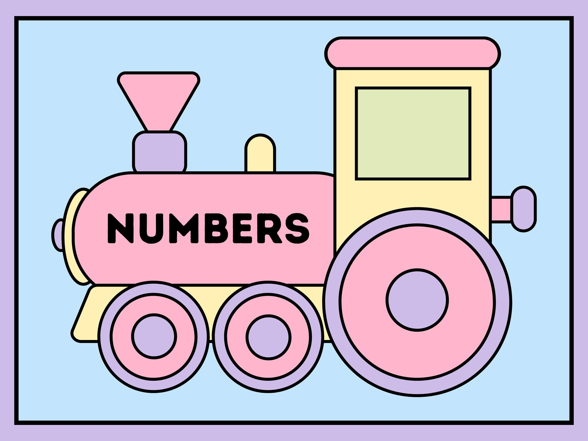 Teacher Janeth - Colorful Numbers to 20 Train Poster... | Facebook