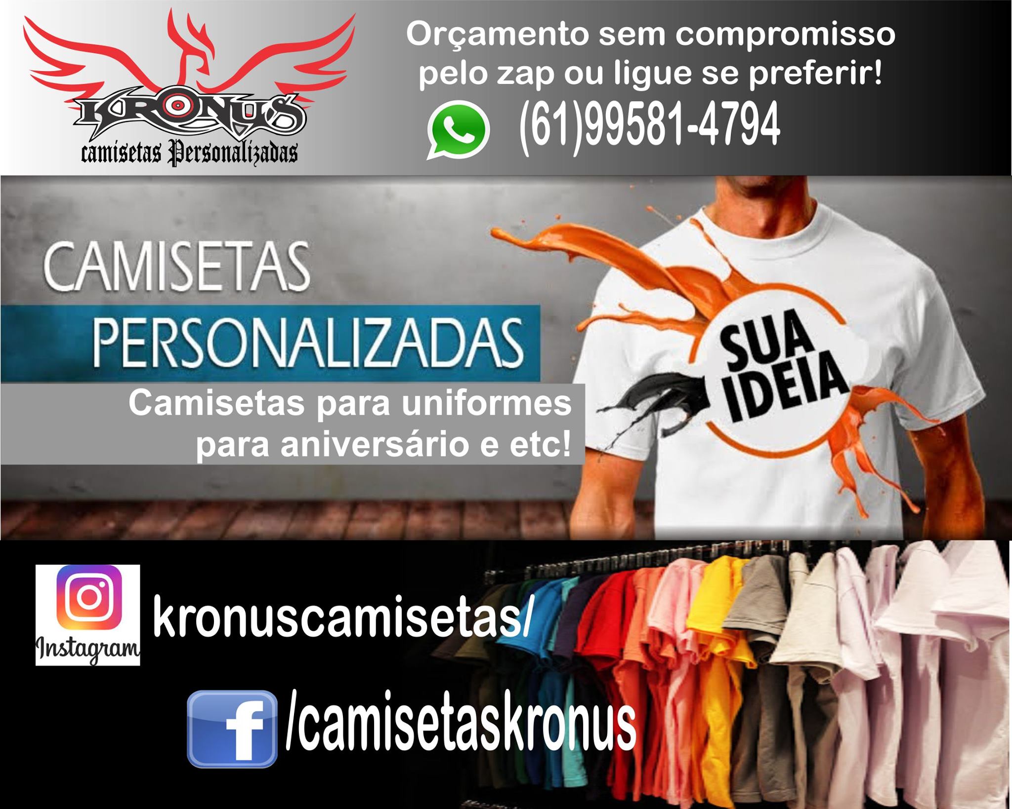 Kronus Camisetas Personalizadas E Cia