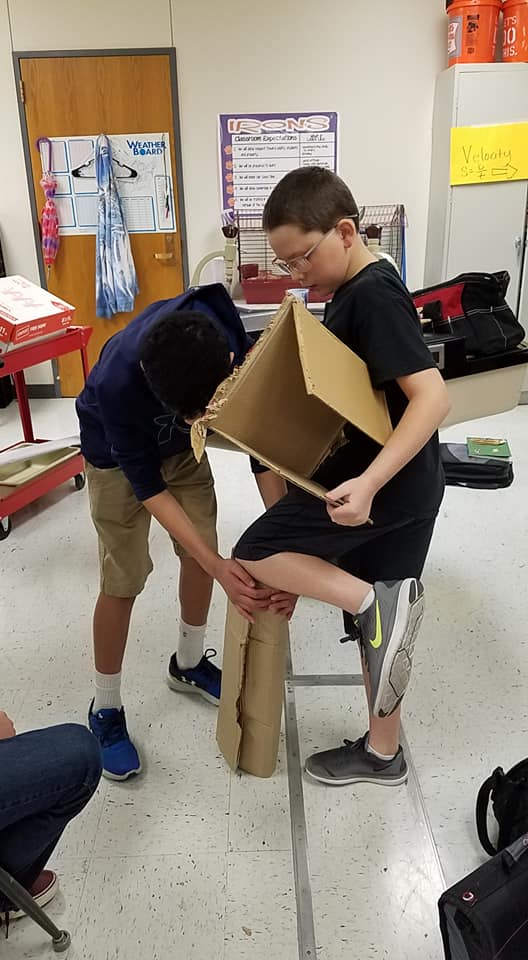 Prosthetic leg... - Mrs. Hulsey's Engineering Classroom | Facebook