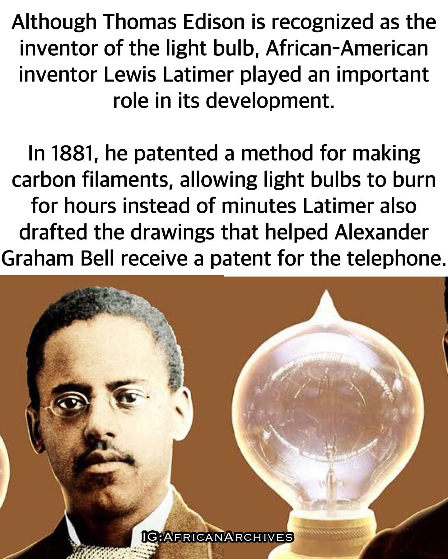 African - Although Thomas Edison is recognized as the inventor of the ...