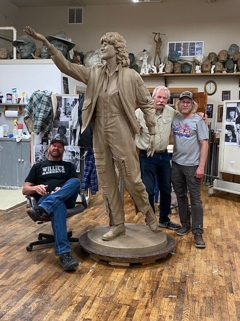 During The Sculpting Process Tiny Lundeen Sculpture Facebook