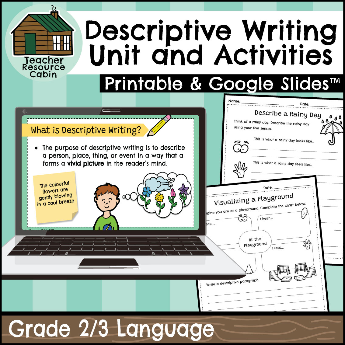 TpT Resources for Canadian Teachers | Descriptive Writing Unit and ...