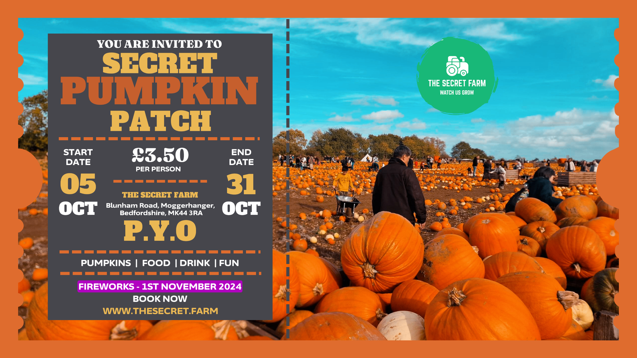 Secret - 🎃 Tickets Now Available for The Secret Pumpkin Patch 2024! 🎃 ...