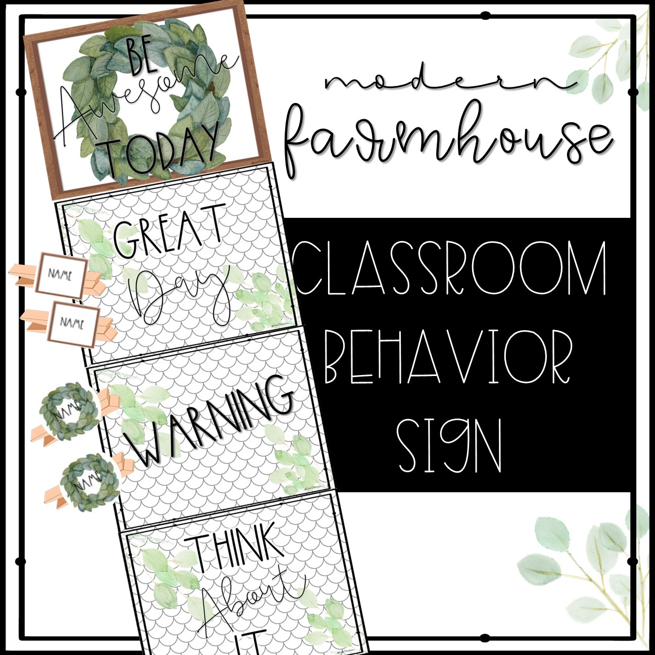 Modern Farmhouse Behavior Chart is so... - Lisa's Classroom | Facebook