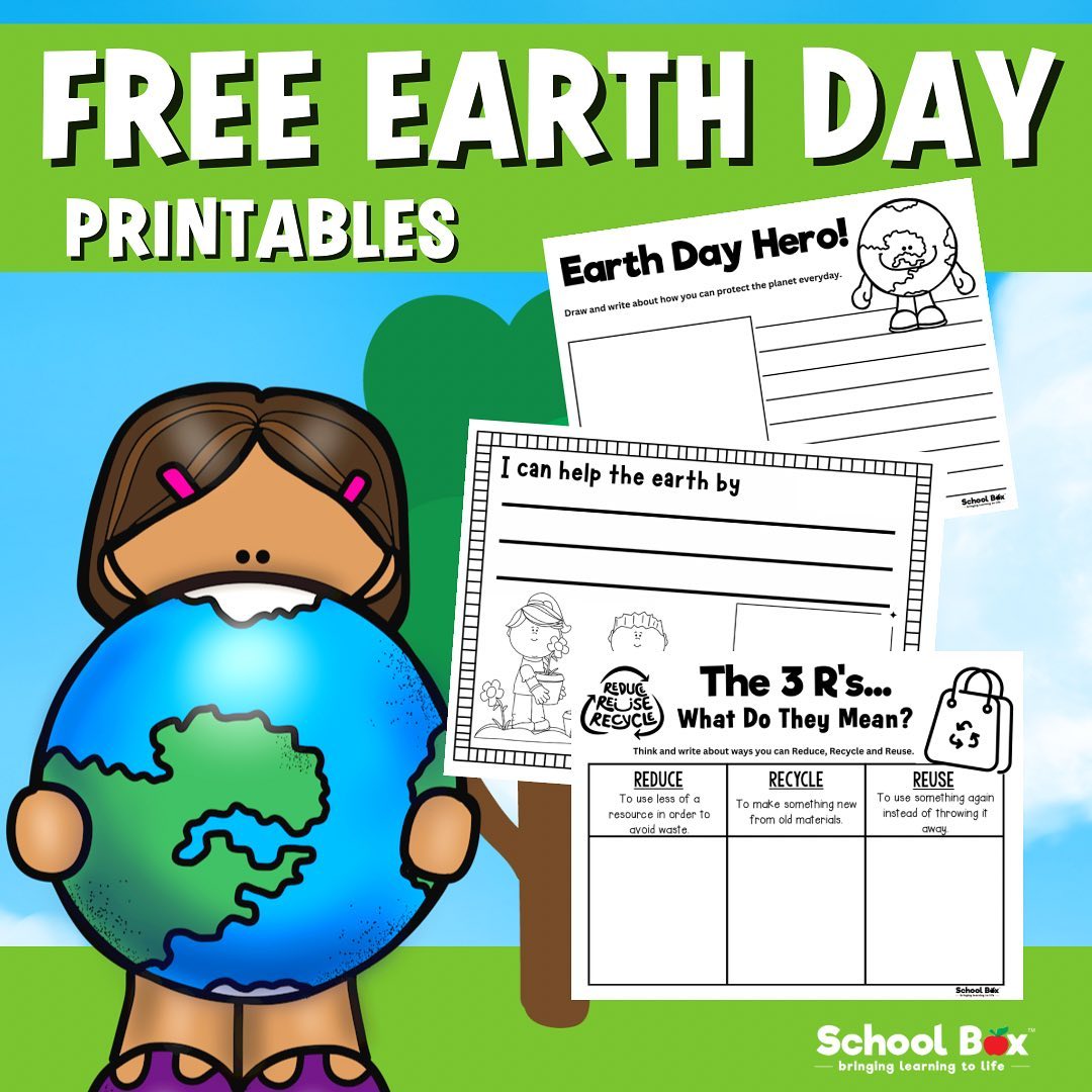 FREE Earth Day Printables! Link in... - The School Box, Inc.