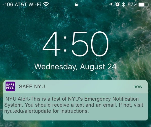 Update The Test Of New York Nyu Campus Safety