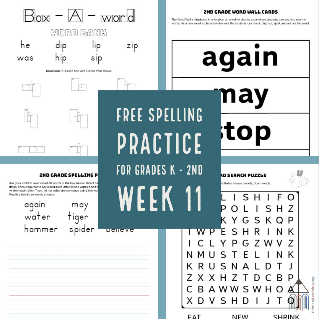 FREE SPELLING PRACTICE - WEEK 11... - PrimaryLearning.org