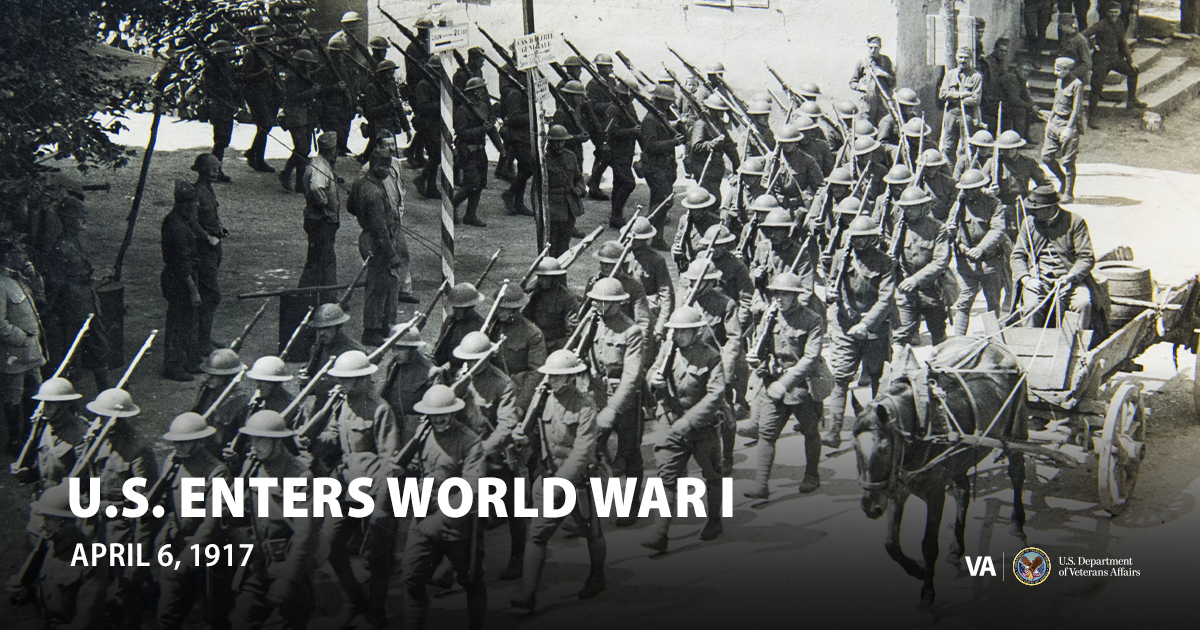 On this day in 1917, the United States entered World War I and joined ...