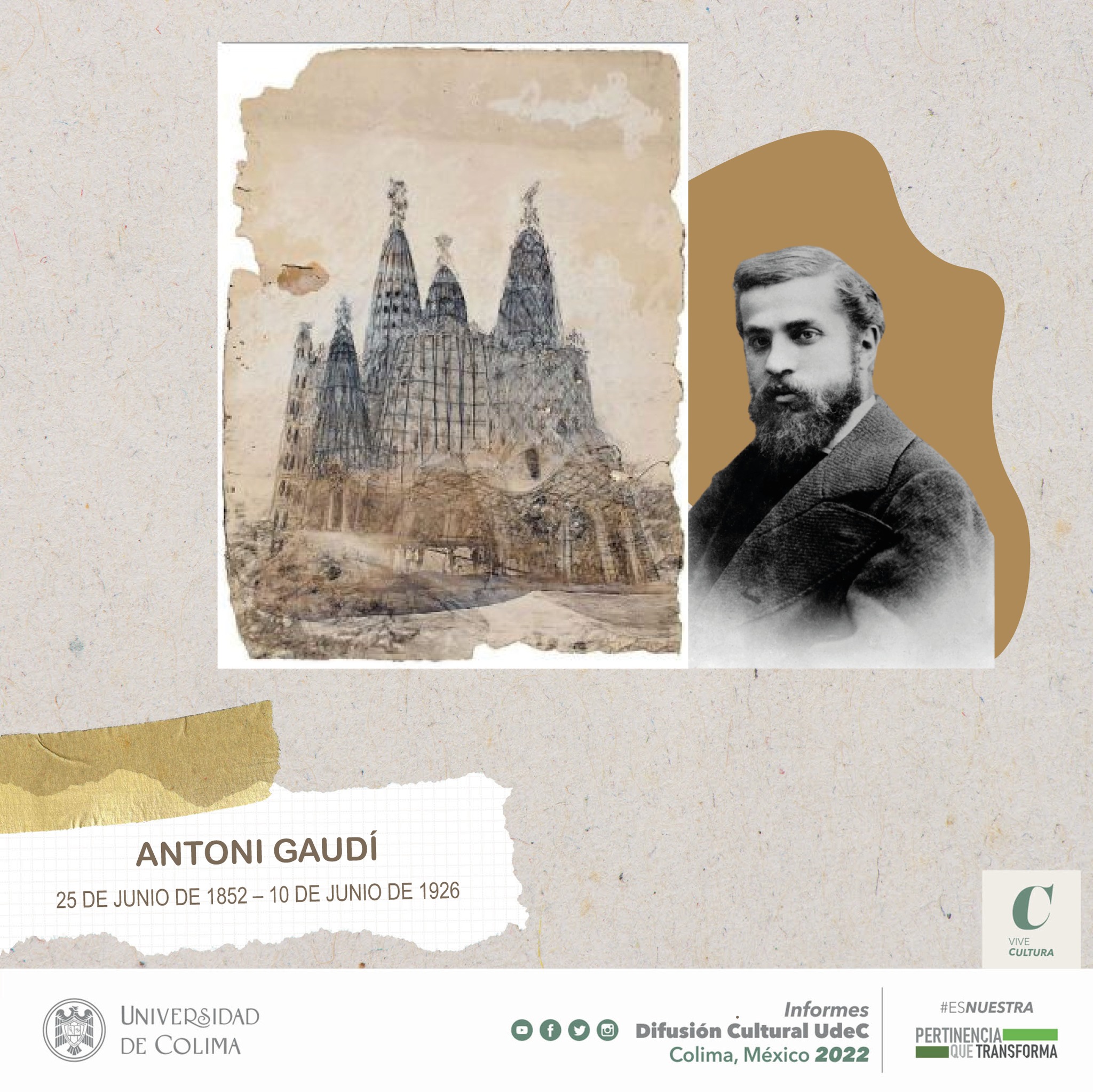 #Efemérides Antoni Gaudí.... - Difusión Cultural UdeC | Facebook