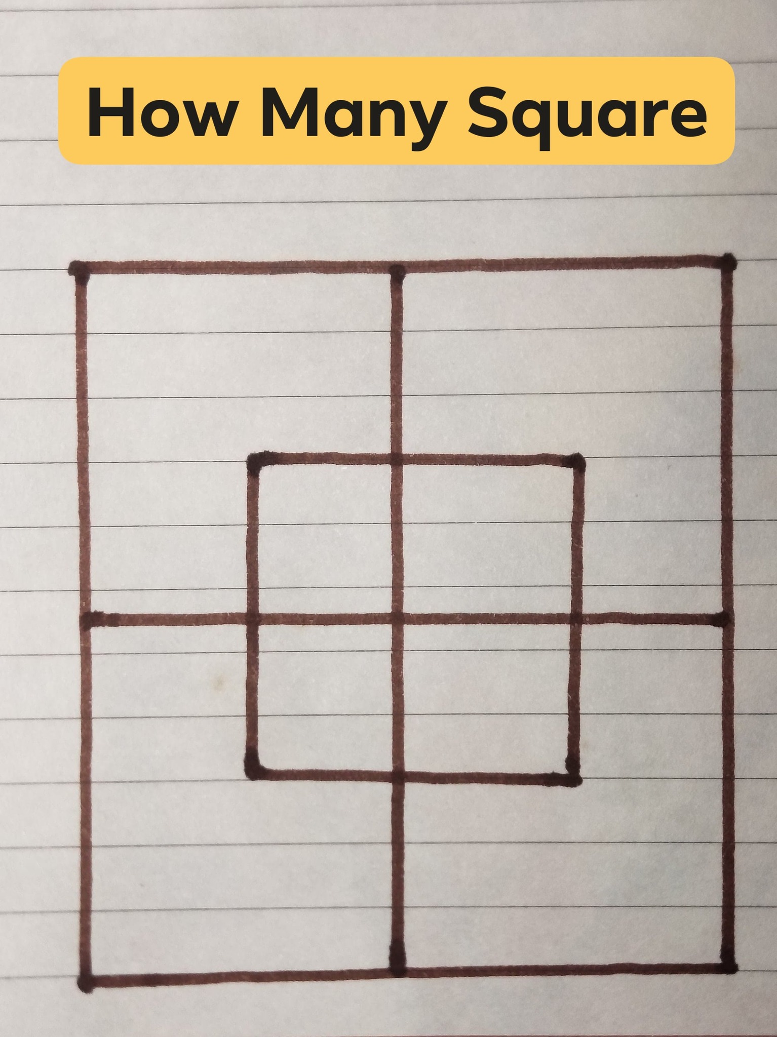 Quick - How Many Square . . #puzzle | Facebook