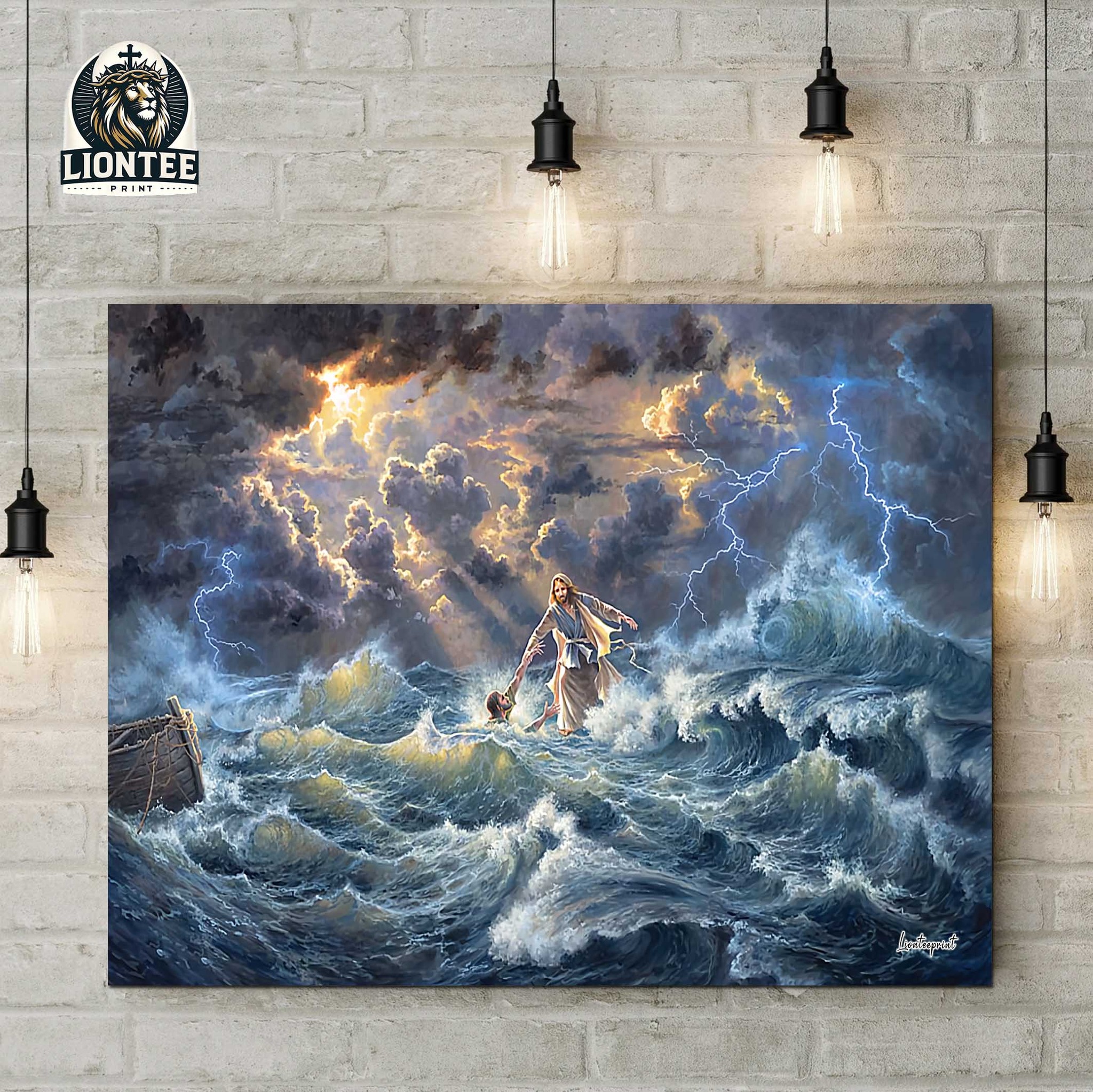 Jesus - 🌊 A Powerful Reminder of Faith in the Storm 🌊 Be inspired by ...
